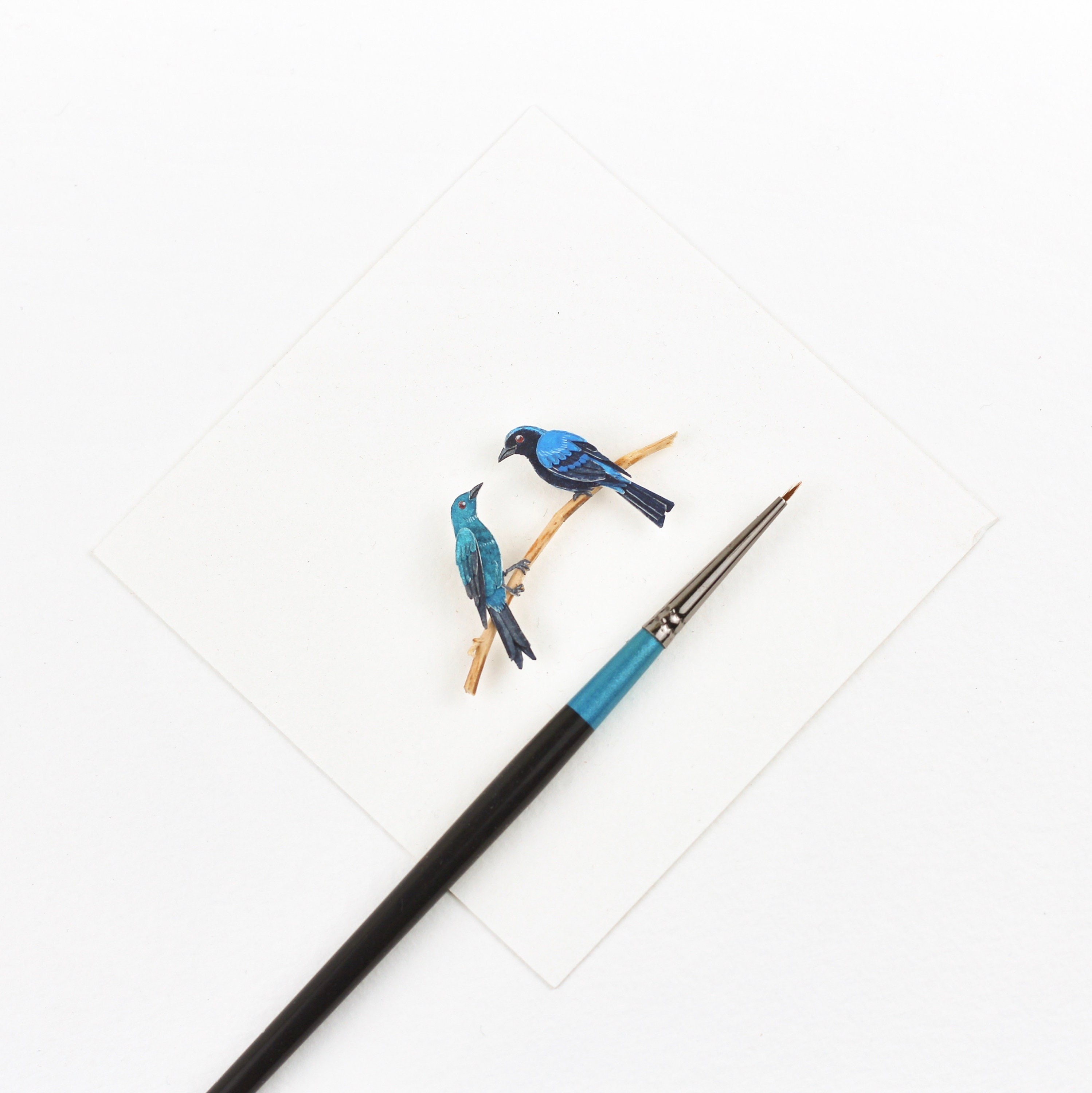 Papercut bird Asian fairy blue bird blue bird blue bird | Etsy