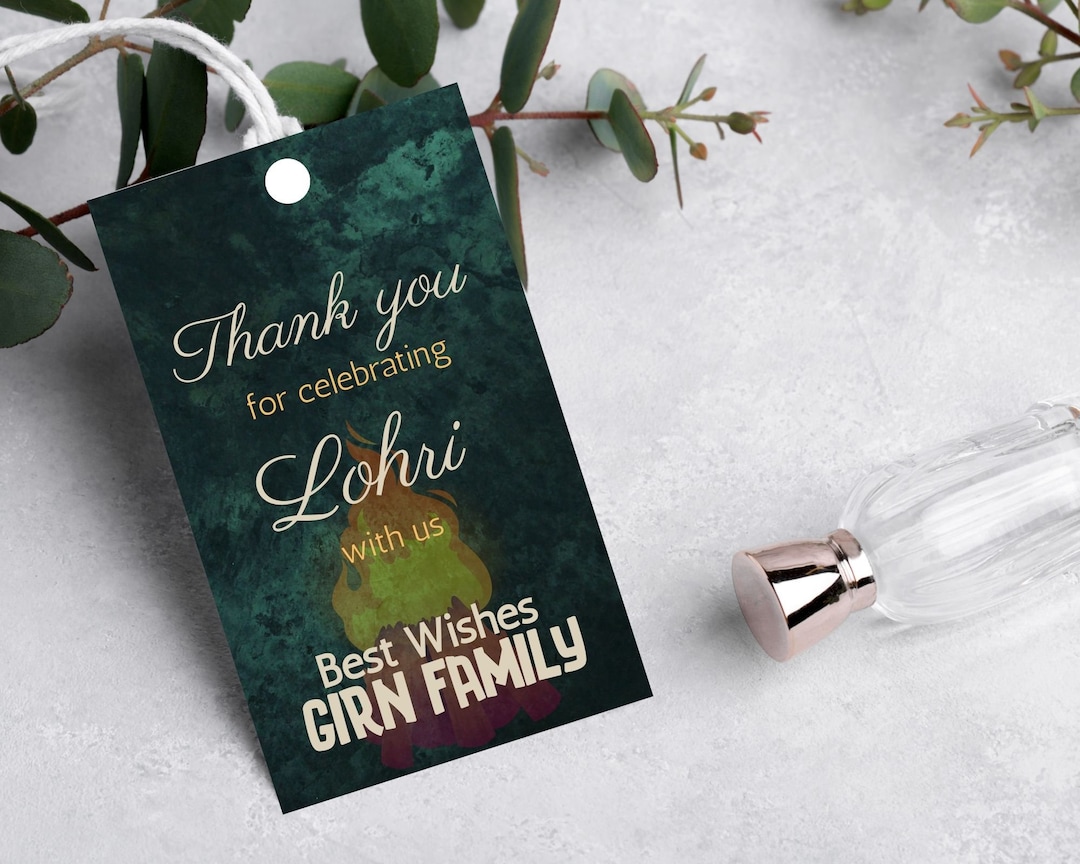 Lohri Stickers Printable Lohri Party Return Gift Tags Label - Etsy