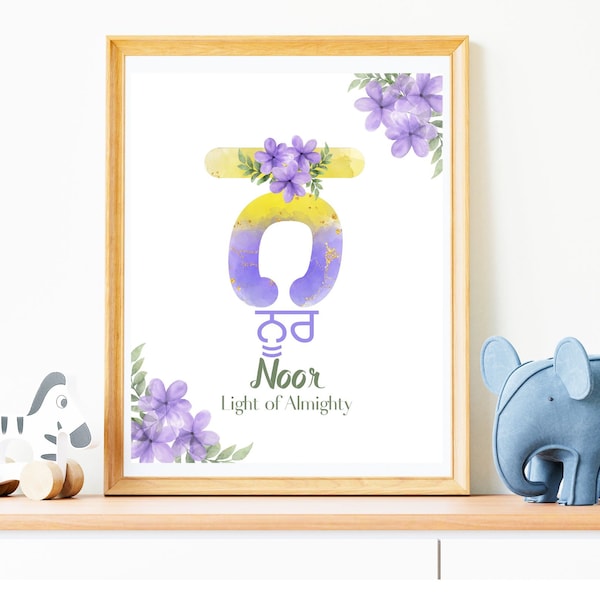 Jee Ayaan Nu Sikh Wall Art,printable Home Decor,welcome Gurmukhi ...