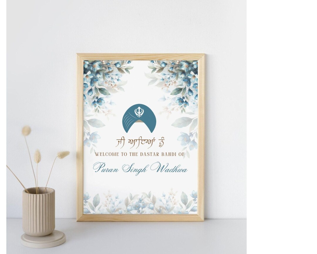 Dastar Bandi Welcome Sign,jee Ayan Nu Sign,kids Dastar Bandi Welcome ...