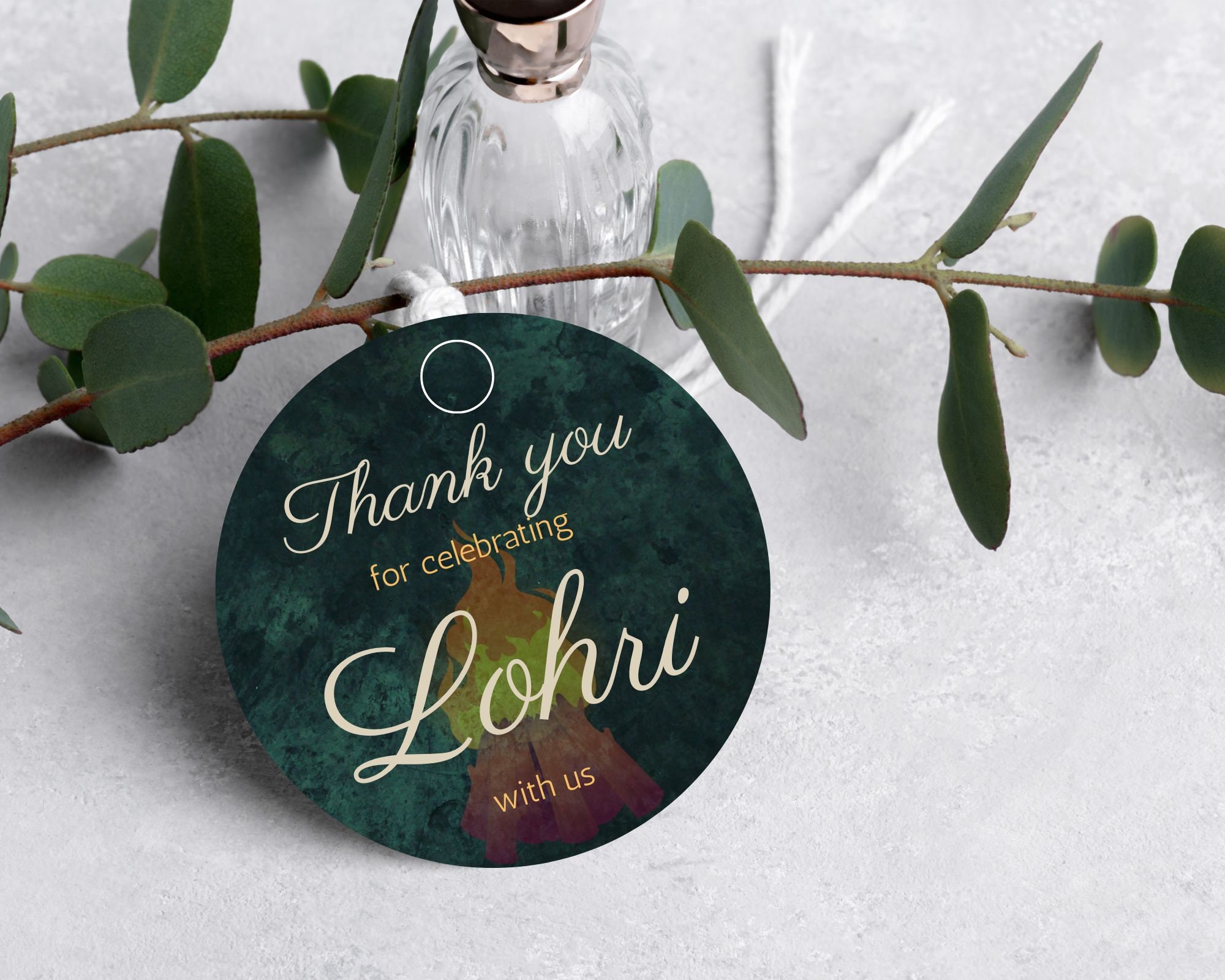 Lohri Stickers Printable Lohri Party Return Gift Tags Label - Etsy