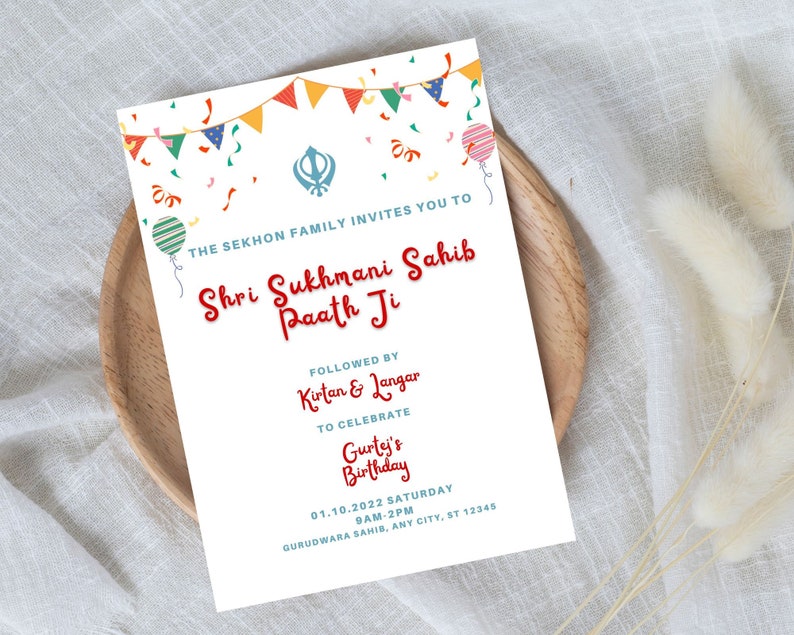 Sukhmani Sahib Paath Invitation,digital Sikh Invitations,sukhmani Sahib ...
