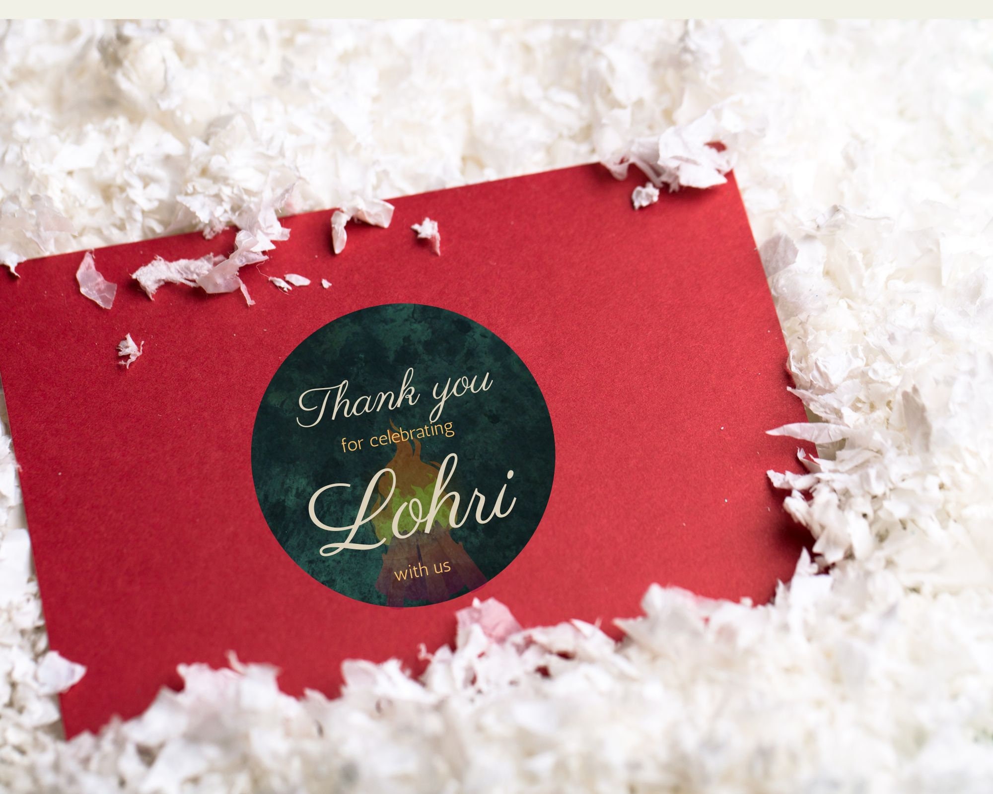 Lohri Stickers Printable Lohri Party Return Gift Tags Label - Etsy