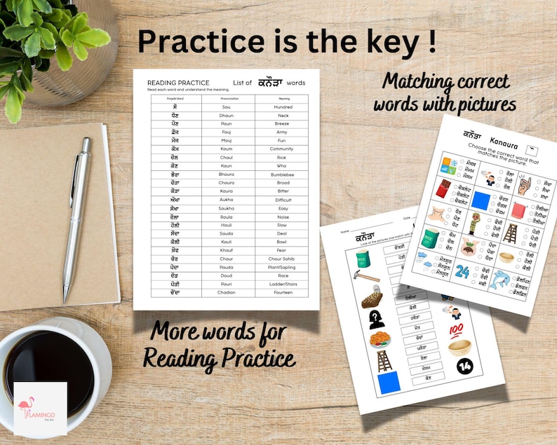 Gurmukhi Kanaura Words Workbook Punjabi Grammar Practice Series, Fun ...