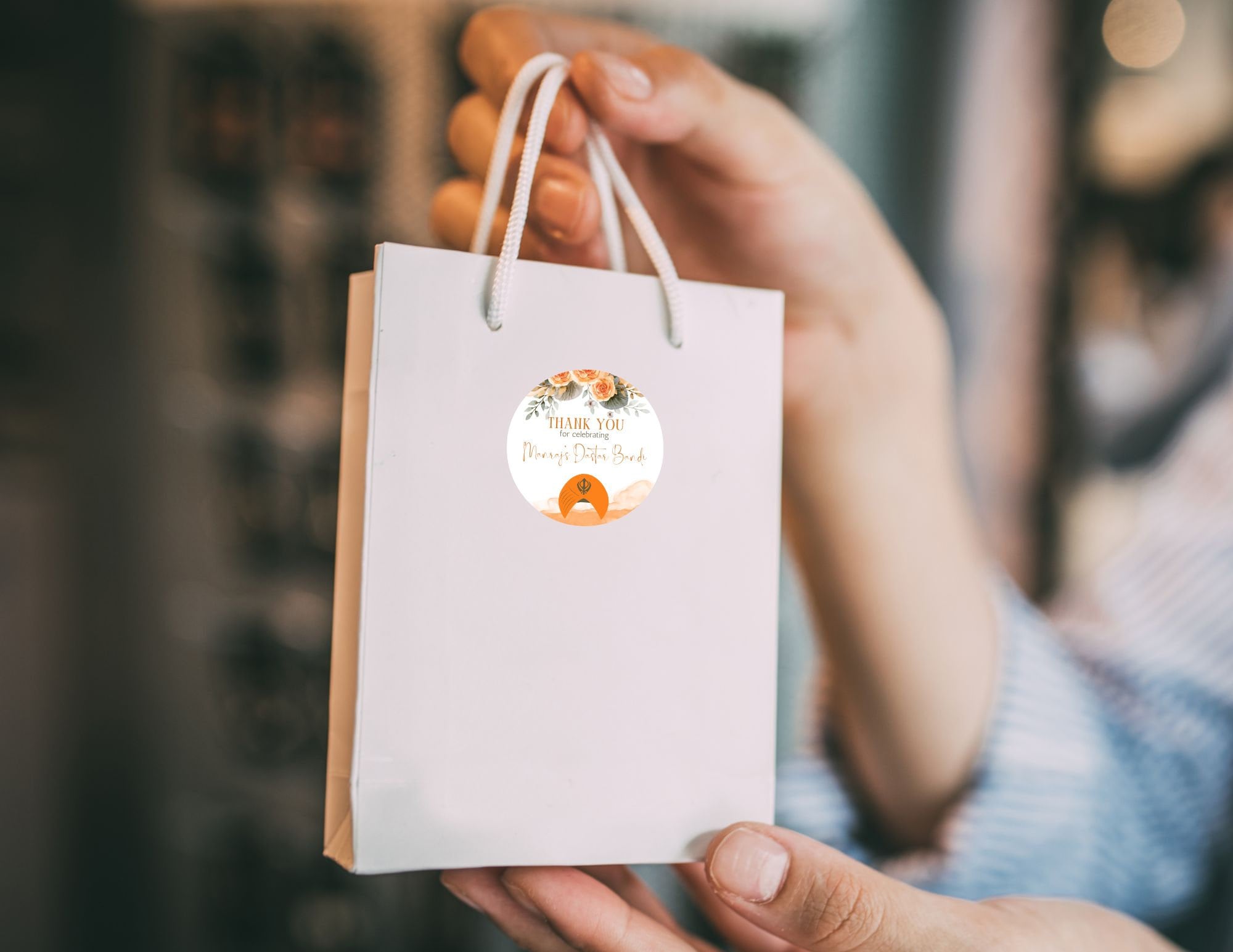 Dastar Bandi Stickers Printable, Turban Tying Ceremony Return Gift Tag ...