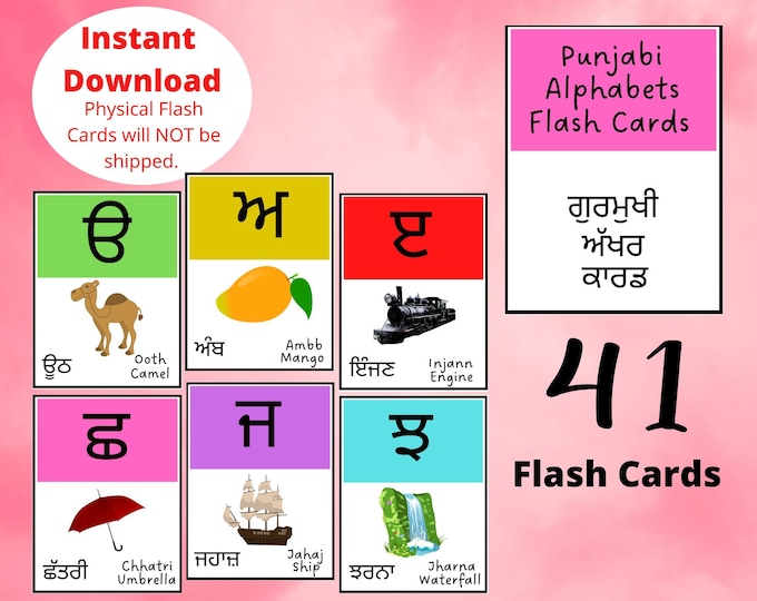 Punjabi Alphabet Learning Workbook, Gurmukhi Alphabet Learning Practice ...