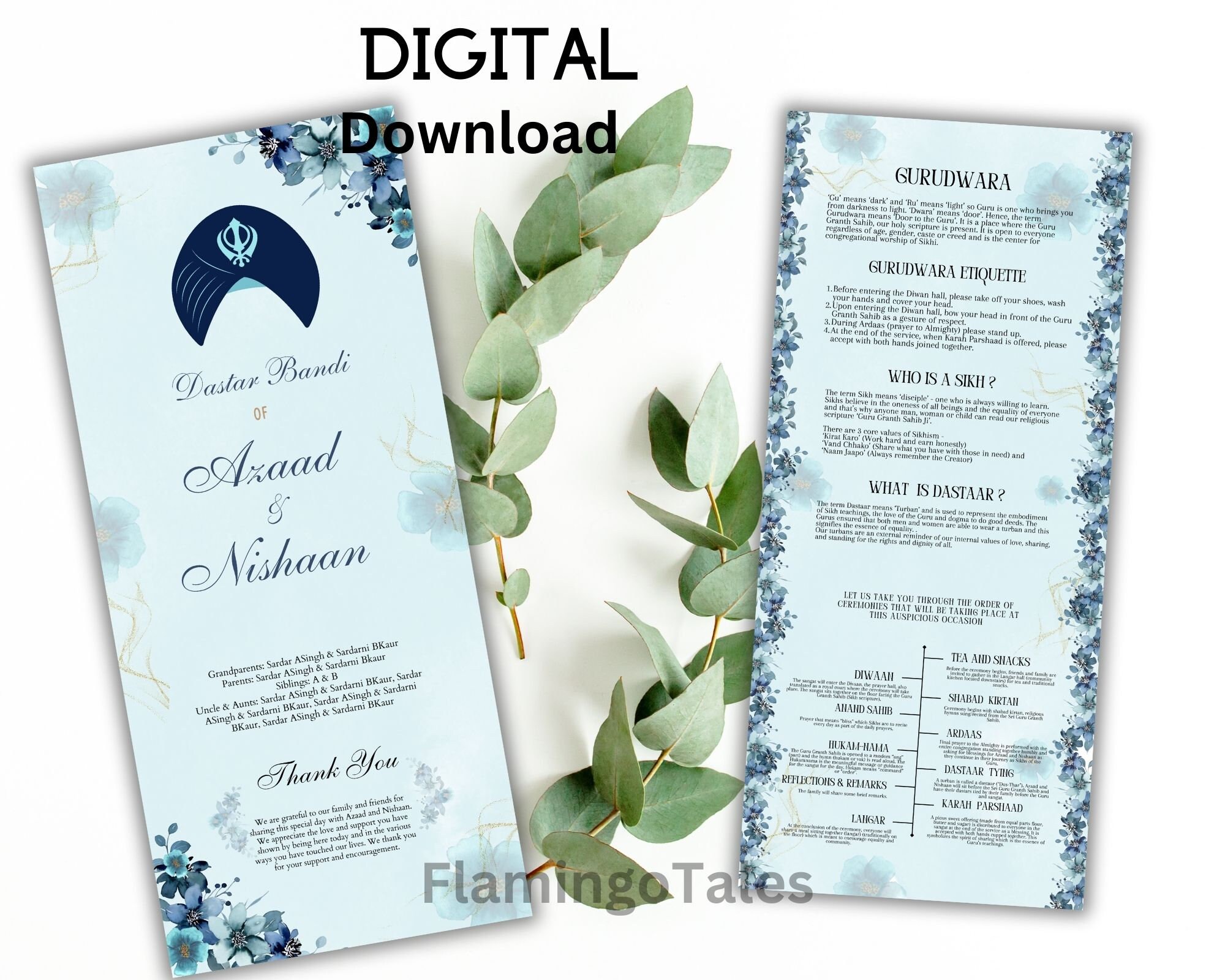 Dastar Bandi Program Guide Ceremony Explanation Punjabi, Sikh Turban ...