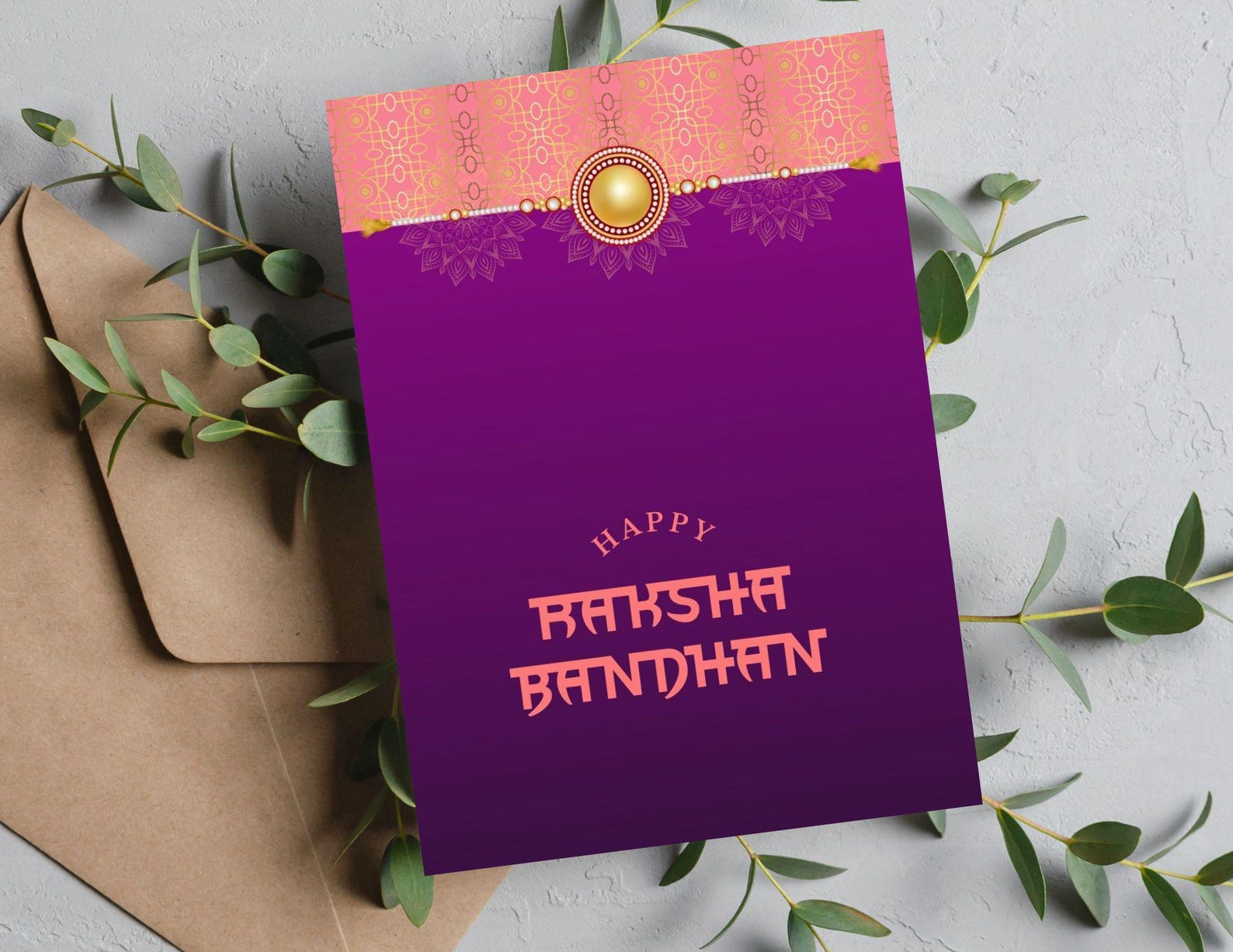 Happy Raksha Bandhan Card,printable Rakhi Card,rakhri Cards,modern ...