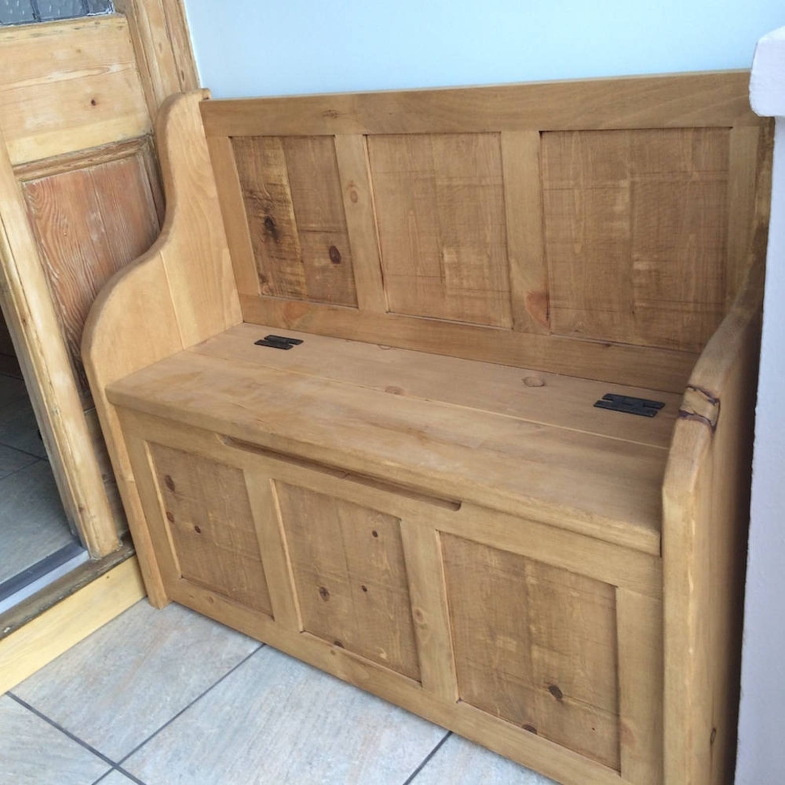Rustic Monks - Bench - Settle - Pew With Storage Bespoke Sizes ...