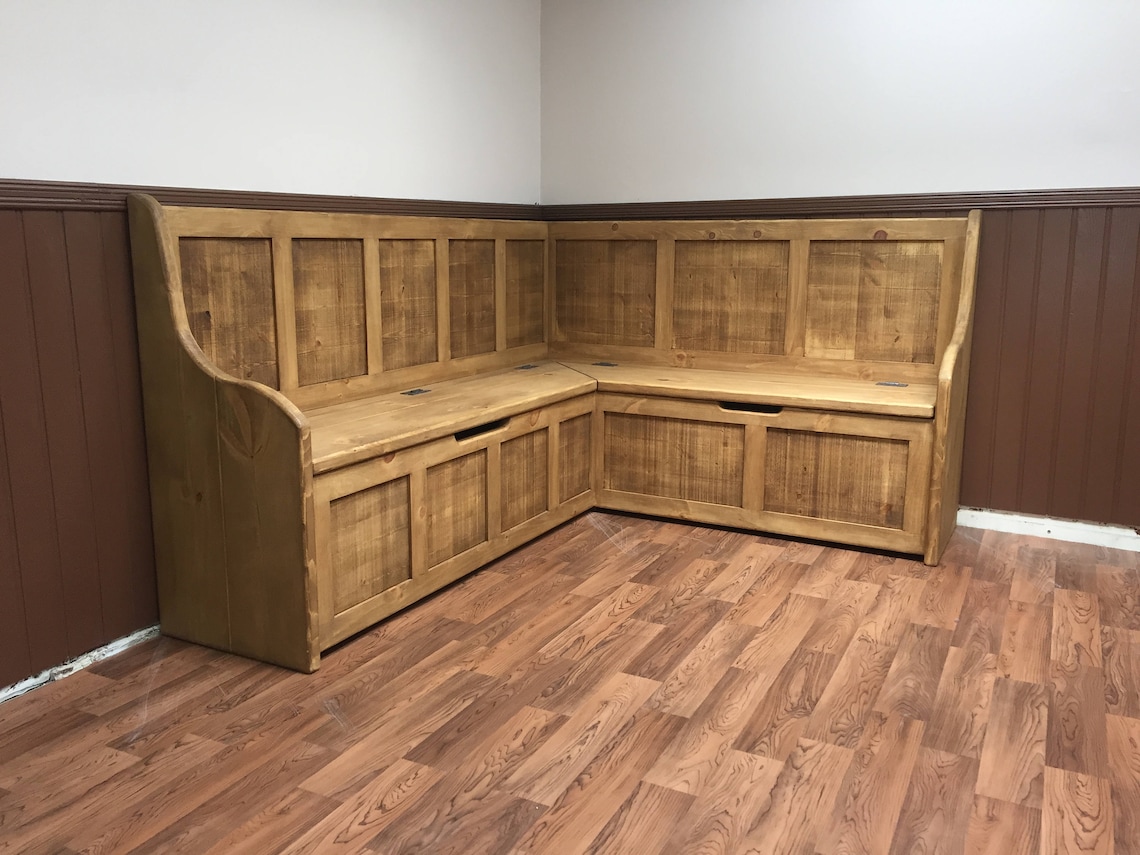 Solid Pine Corner Dining Bench made to Any Size pew Settle - Etsy UK