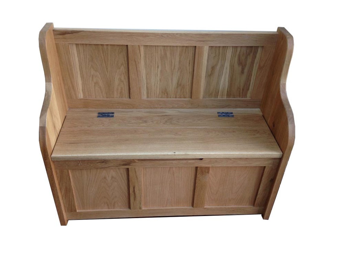 Solid Oak Monks Bench - Settle - Pew - Etsy UK