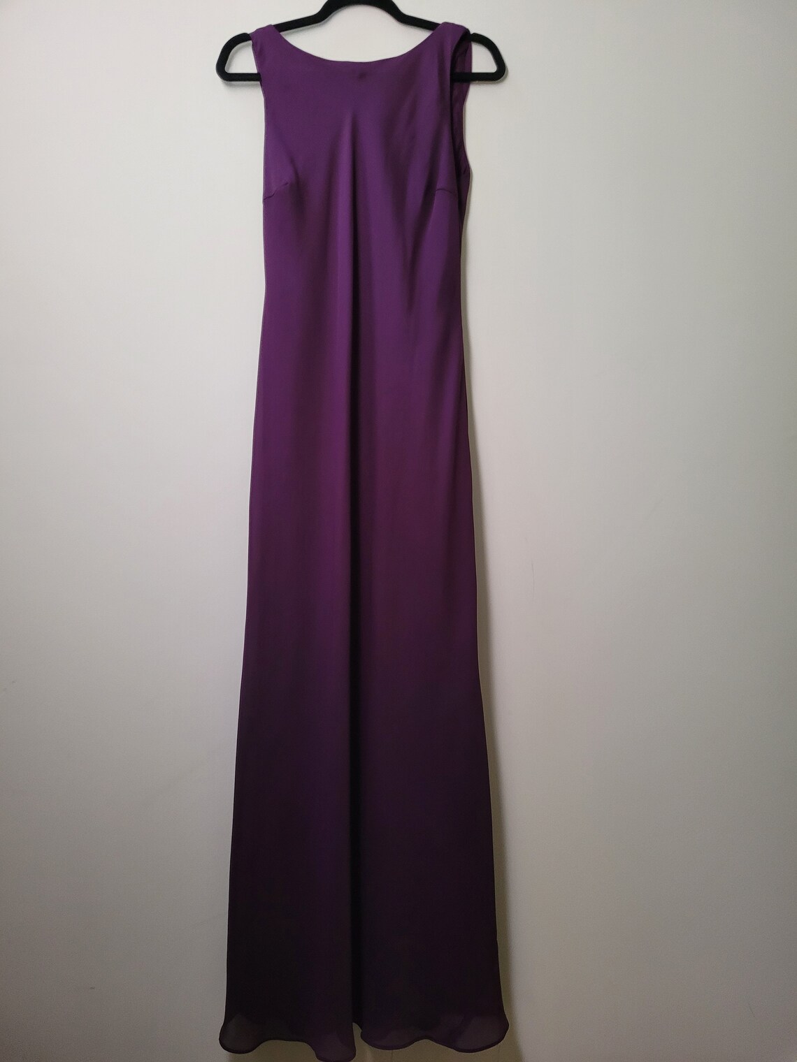 Low Back Formal Dress 90s/y2k Purple Drape Back Dress Vintage ...