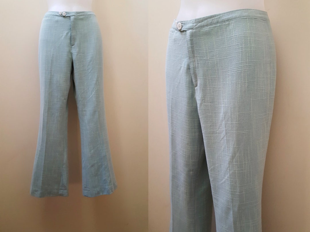 Vintage Flare Leg Pants 1970s Cropped Trousers Cropped Flares - Etsy