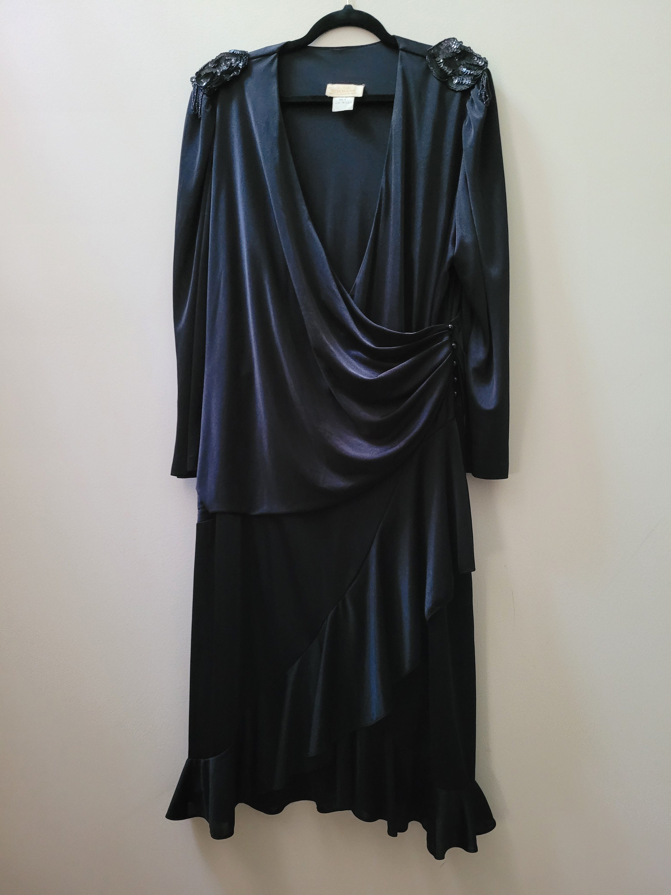 80s Does 20s Dress 1980s Evening Dress - Etsy