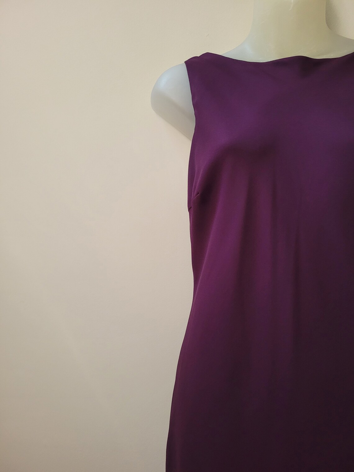 Low Back Formal Dress 90s/y2k Purple Drape Back Dress Vintage ...