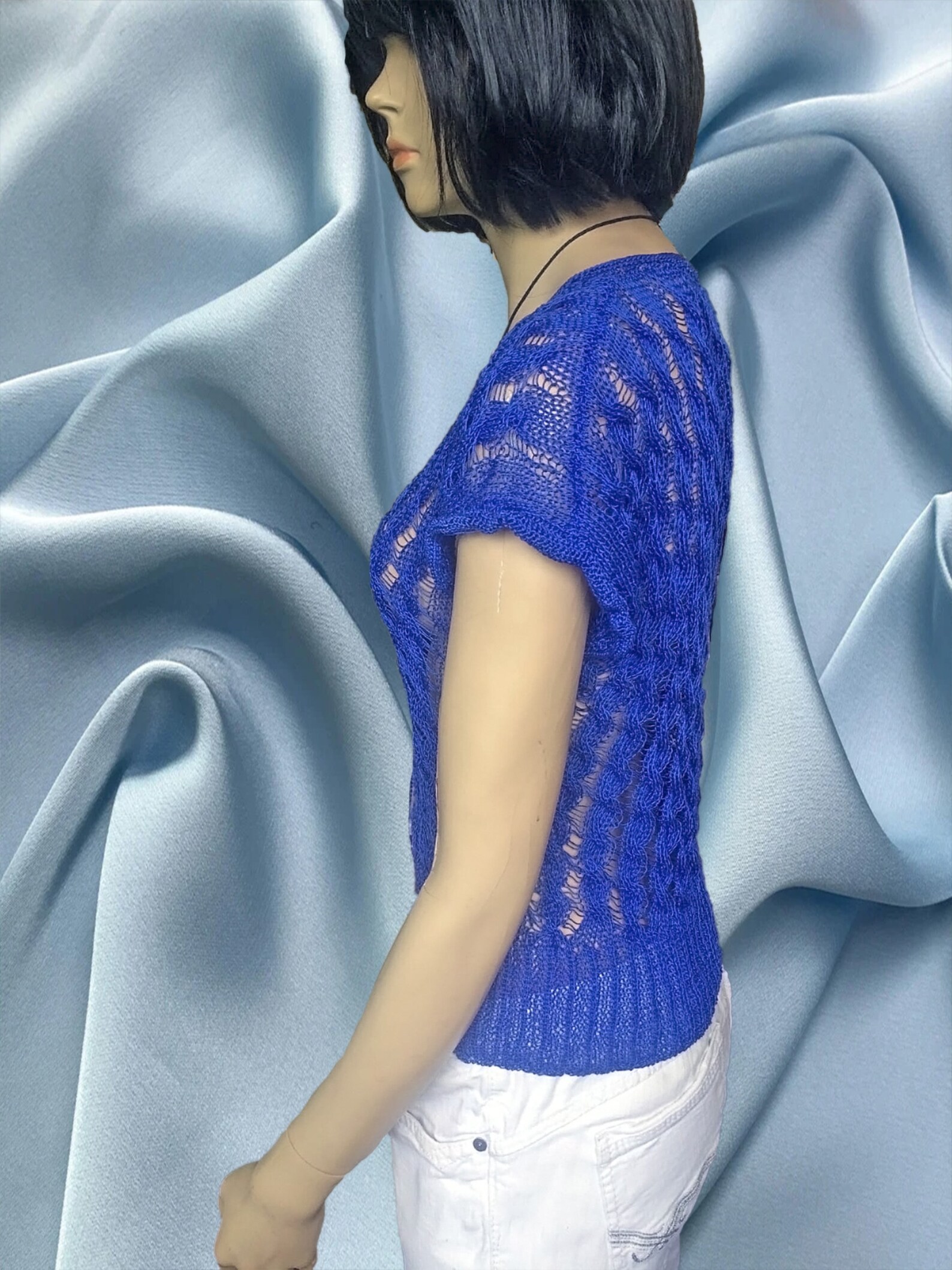 T shirt Pattern PDF Knitting Pattern Of A Cropped Summer Top Etsy