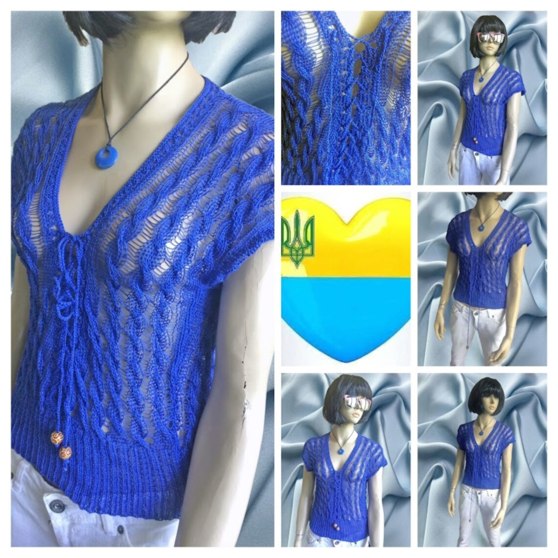 T shirt Pattern PDF Knitting Pattern Of A Cropped Summer Top Etsy