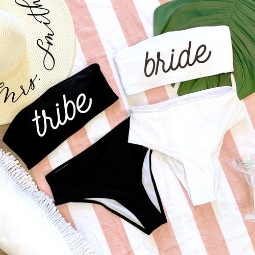 Bride Babes Swimsuit Bachelorette Party Swimsuits Beach Etsy