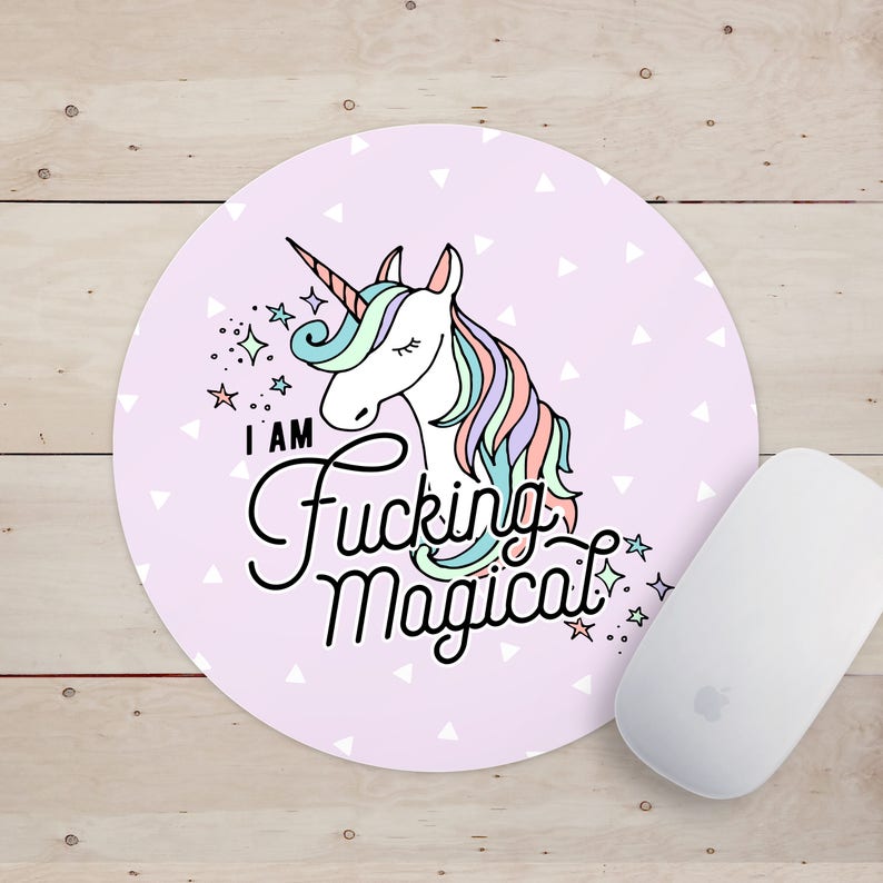 Funny Mousepad Funny Mouse Pad Unicorn Mousepad Unicorn | Etsy