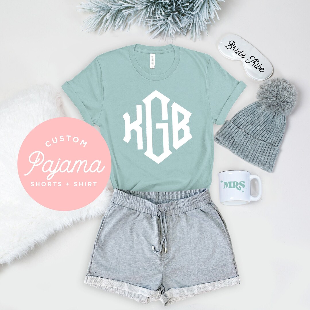 Pajama Sets, Personalized Pajamas, Monogram Pajamas, Bridal Party Gift ...