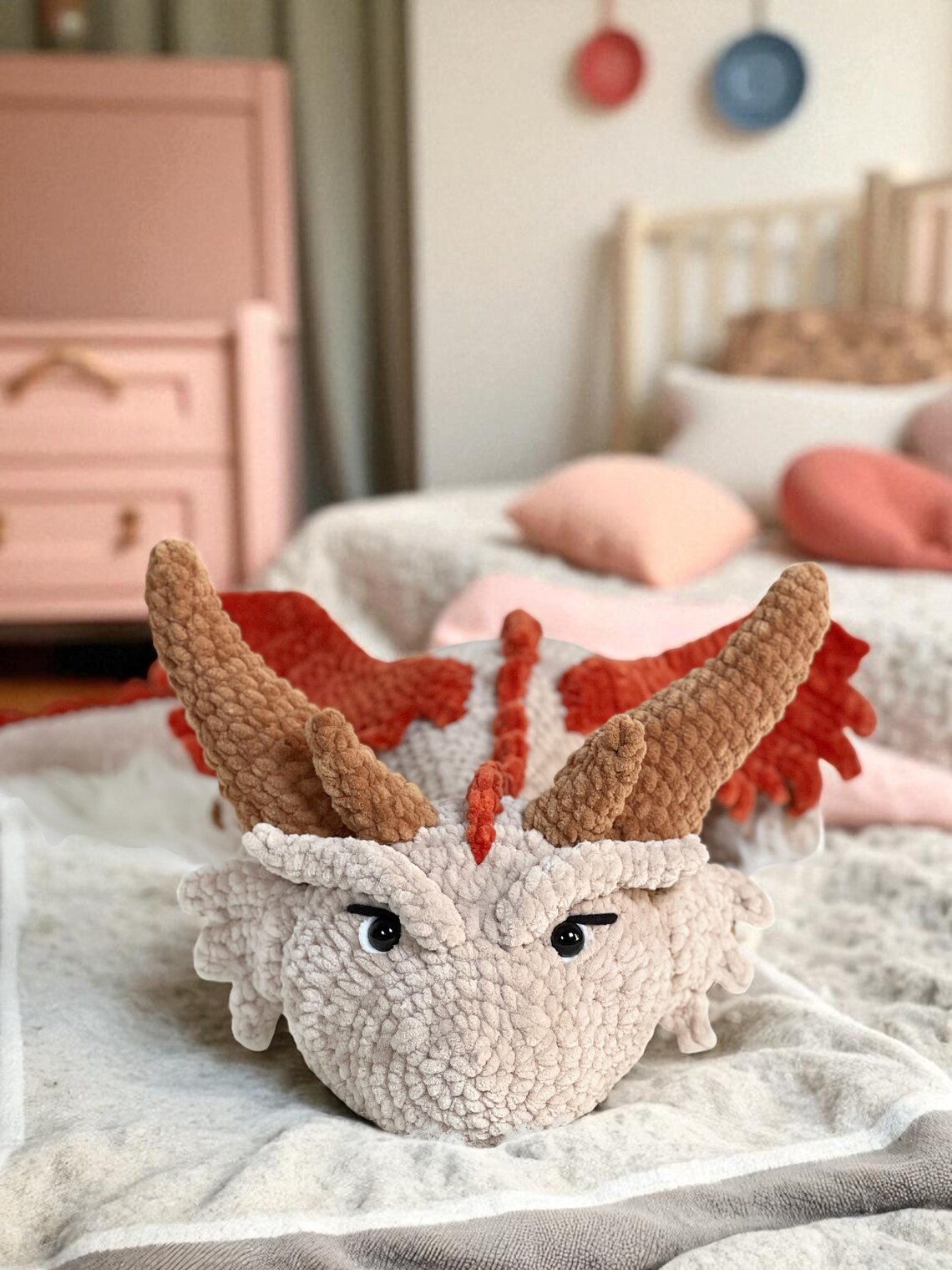 Crochet Dragon Pattern, Plush Dragon, Fairy Crochet Dragon, Amigurumi ...