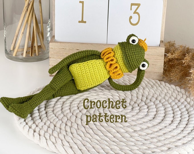 Easy Pattern Crochet Frog With Long Legs Frog Amigurumi PDF Crochet Toy ...