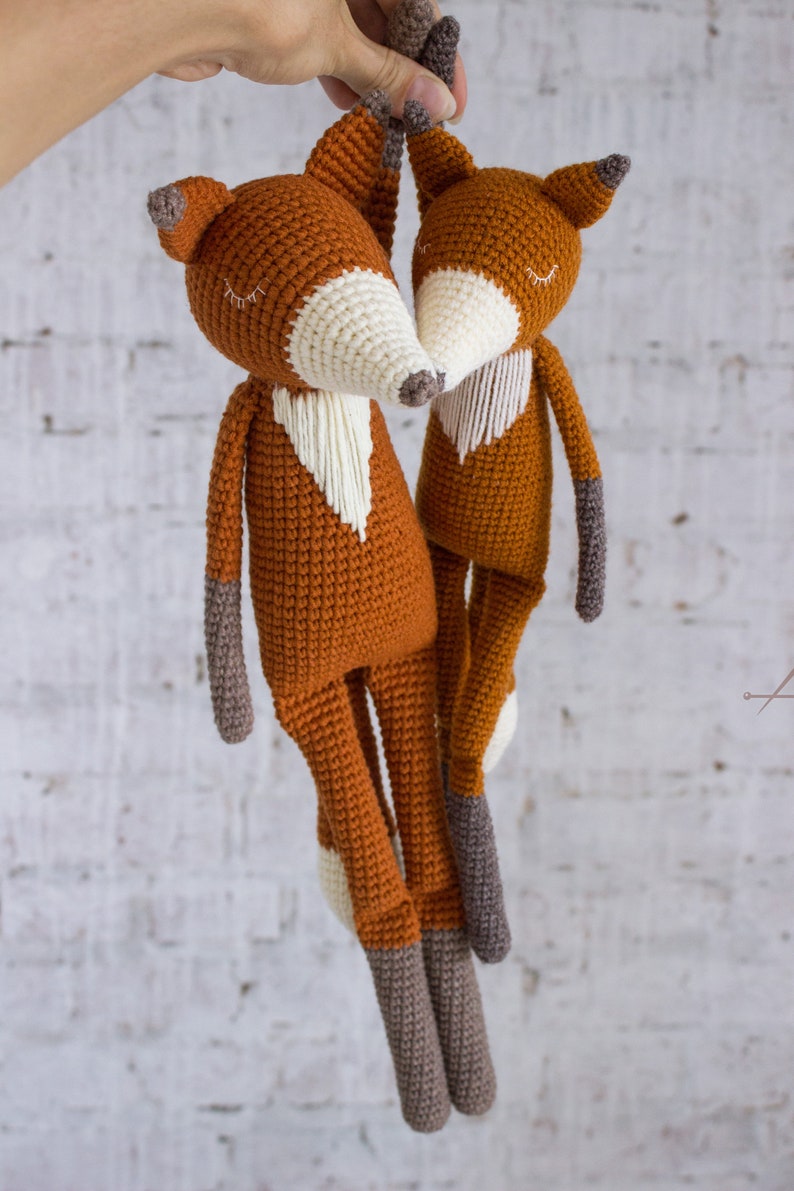 Crochet Toy Amigurumi Fox Crochet Fox Pattern Forest Animal | Etsy