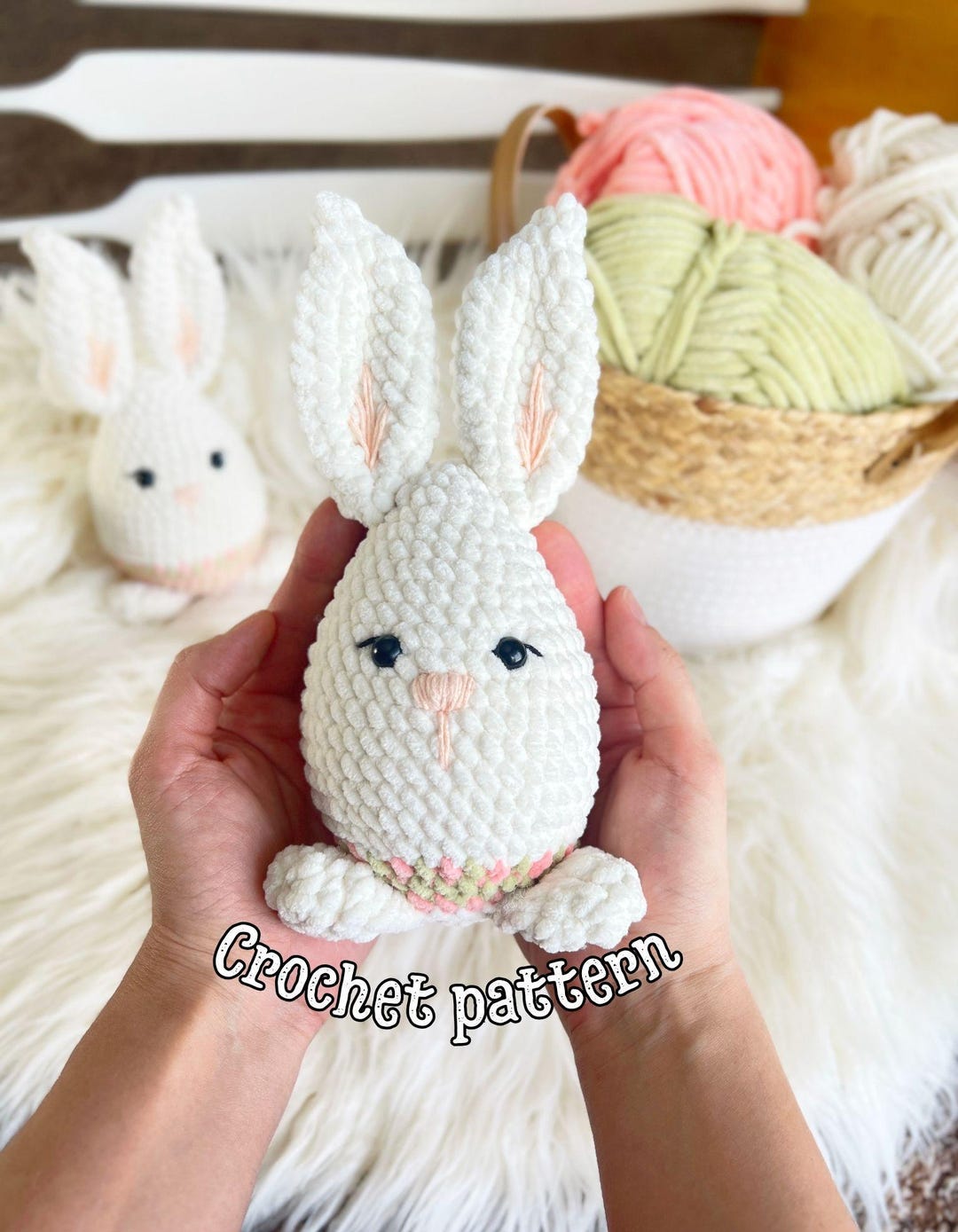 Bunny Crochet Pattern, Plushie Easter Egg, Bunny Crochet Pattern for ...