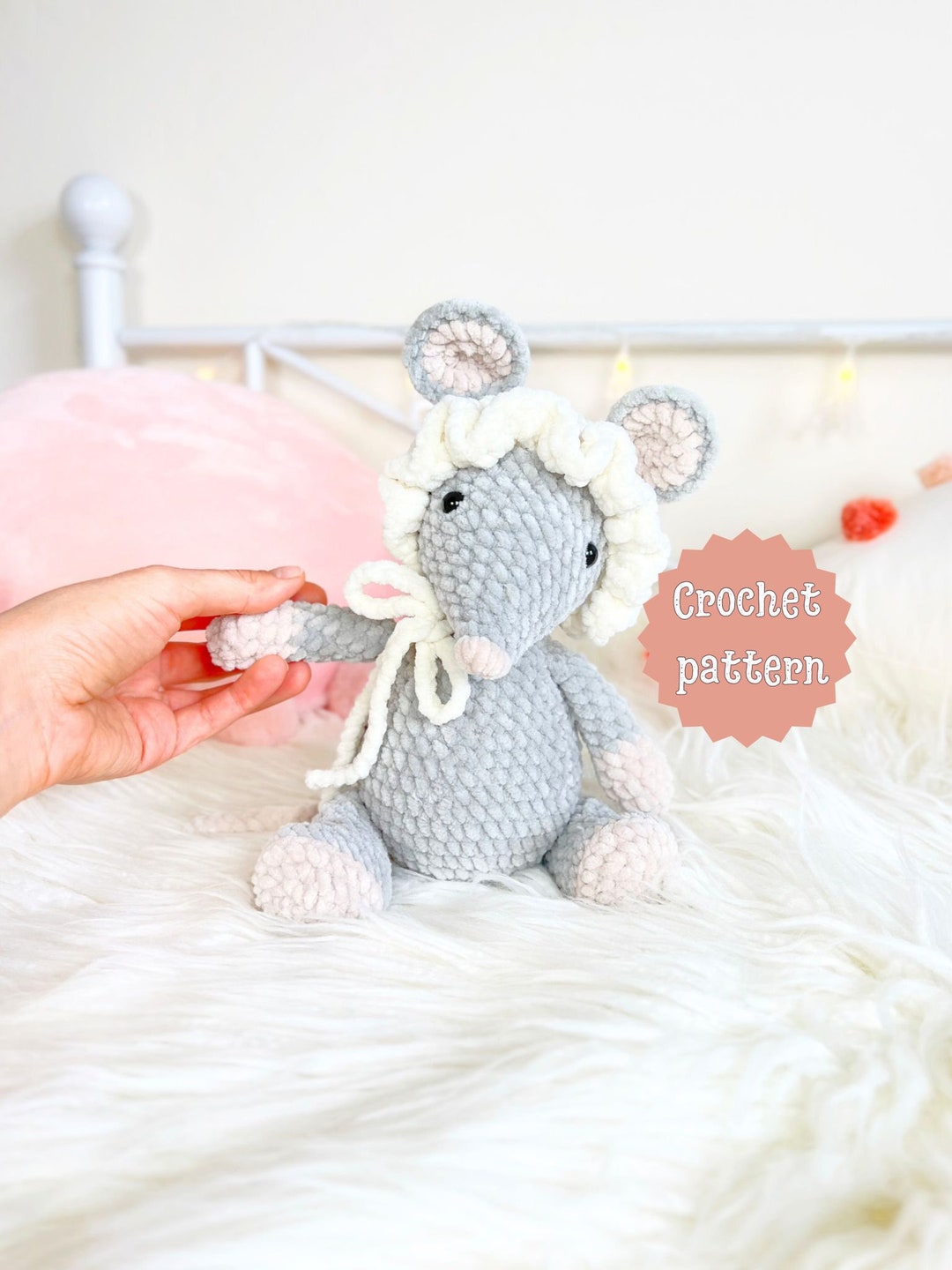 Crochet Mouse Pattern, Beginner Crochet Pattern, Amigurumi Mouse ...