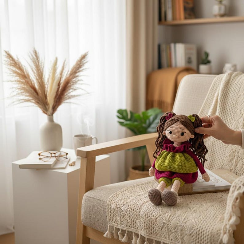 Amigurumi Doll Crochet Pattern With Long Hair, Detailed PDF Tutorial ...