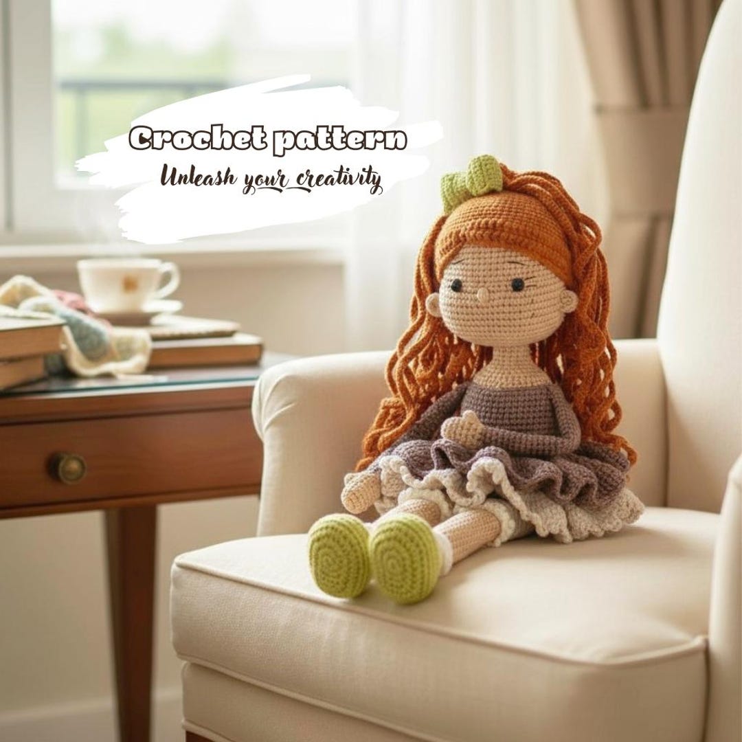 Crochet Doll Pattern, Easy Amigurumi Tutorial, Crochet Toy PDF - Etsy