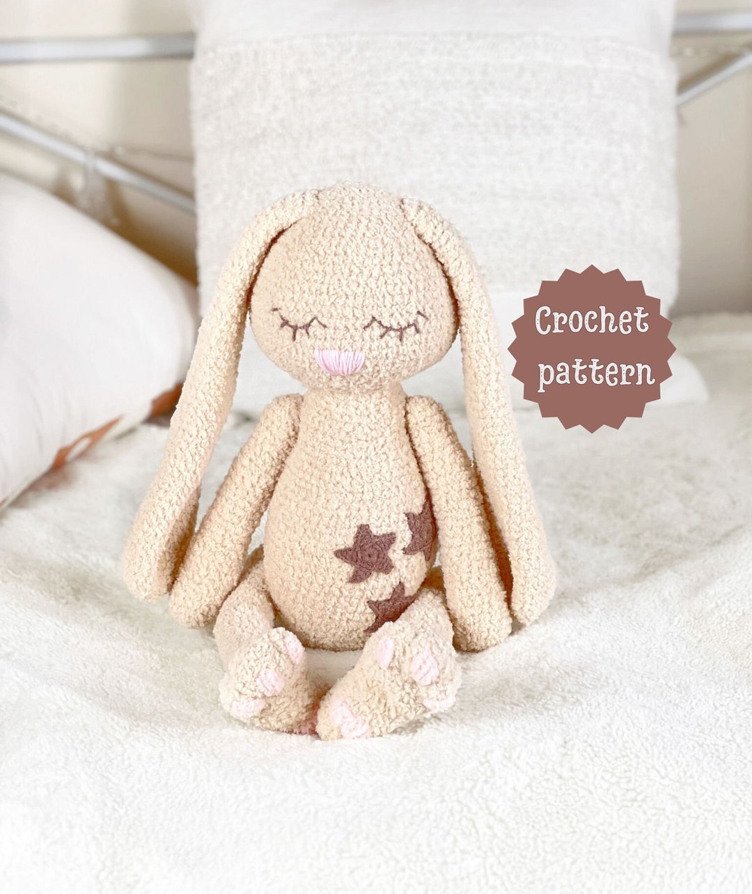 Crochet Bunny Pattern, Crochet Rabbit Pattern Amigurumi, Hare Pattern ...