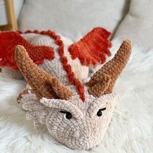 Crochet Dragon Pattern, Plush Dragon, Fairy Crochet Dragon, Amigurumi Pattern, Amigurumi Dragon ...