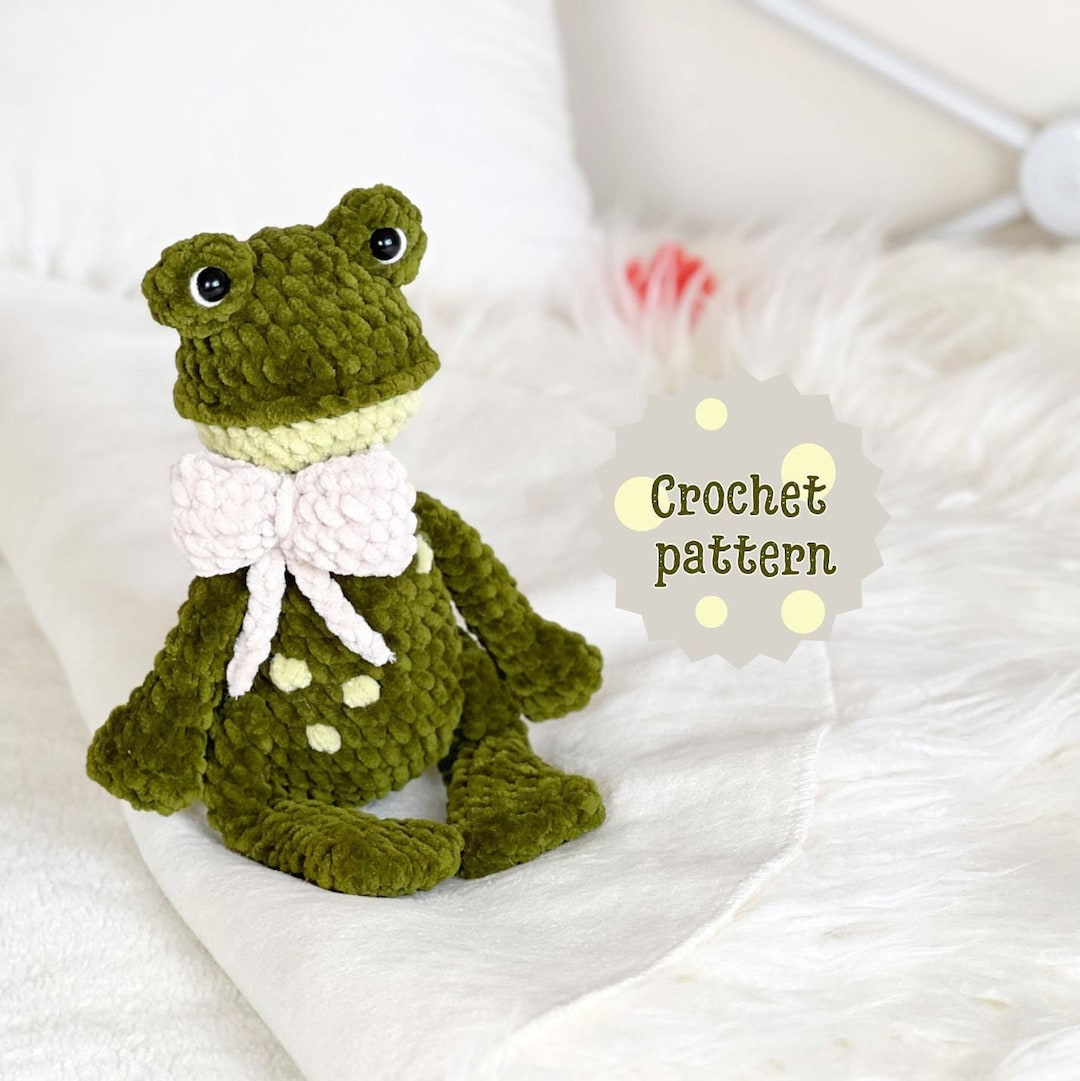 Frog Crochet Pattern, Amigurumi Frog, Toad Crochet Pattern, Plush ...