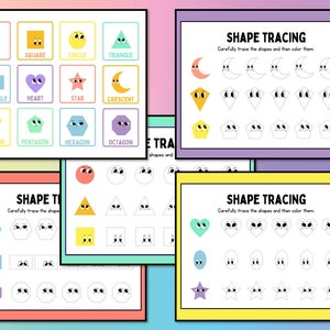 Kids Printables, Tracing Worksheets, Shape Tracing Worksheets ...