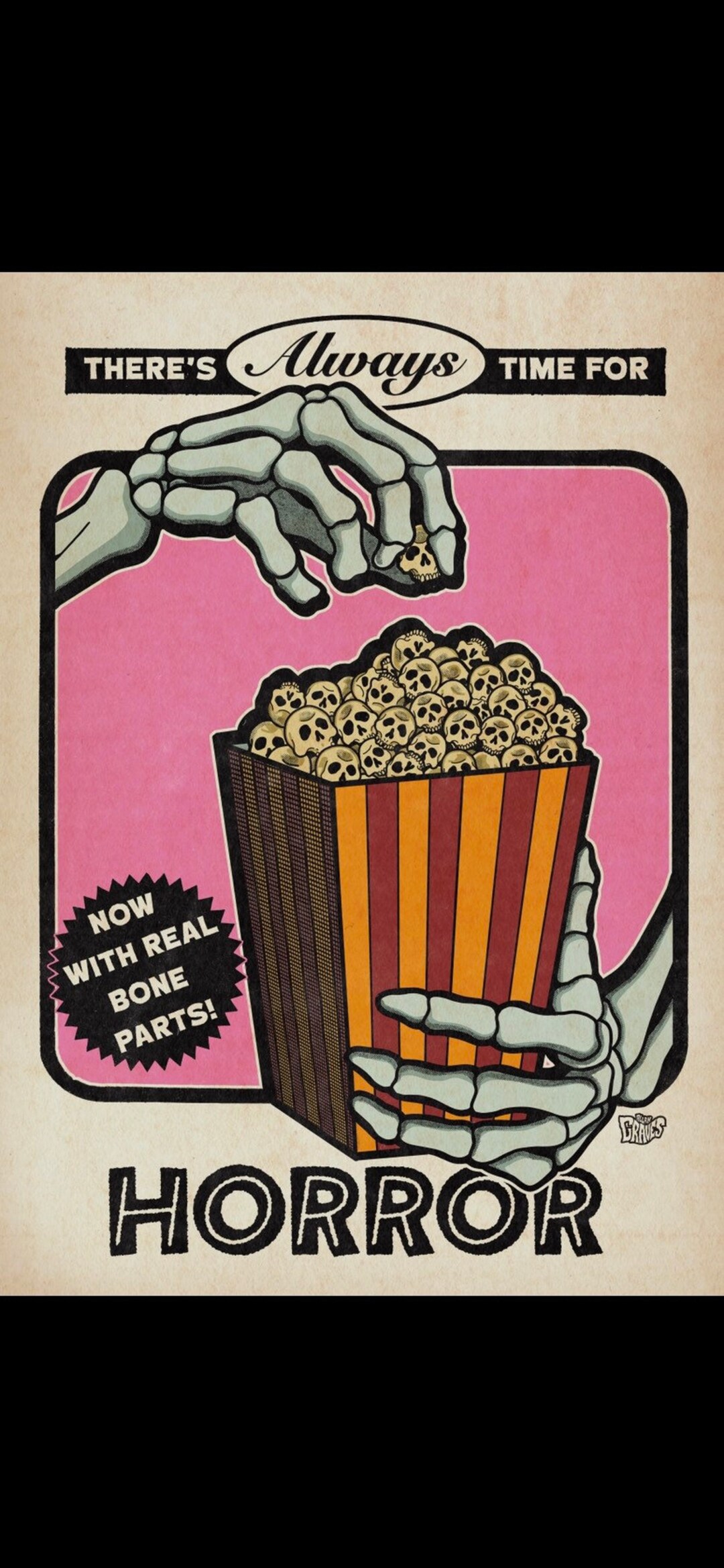 A6 Time for Horror Mini Print - Etsy