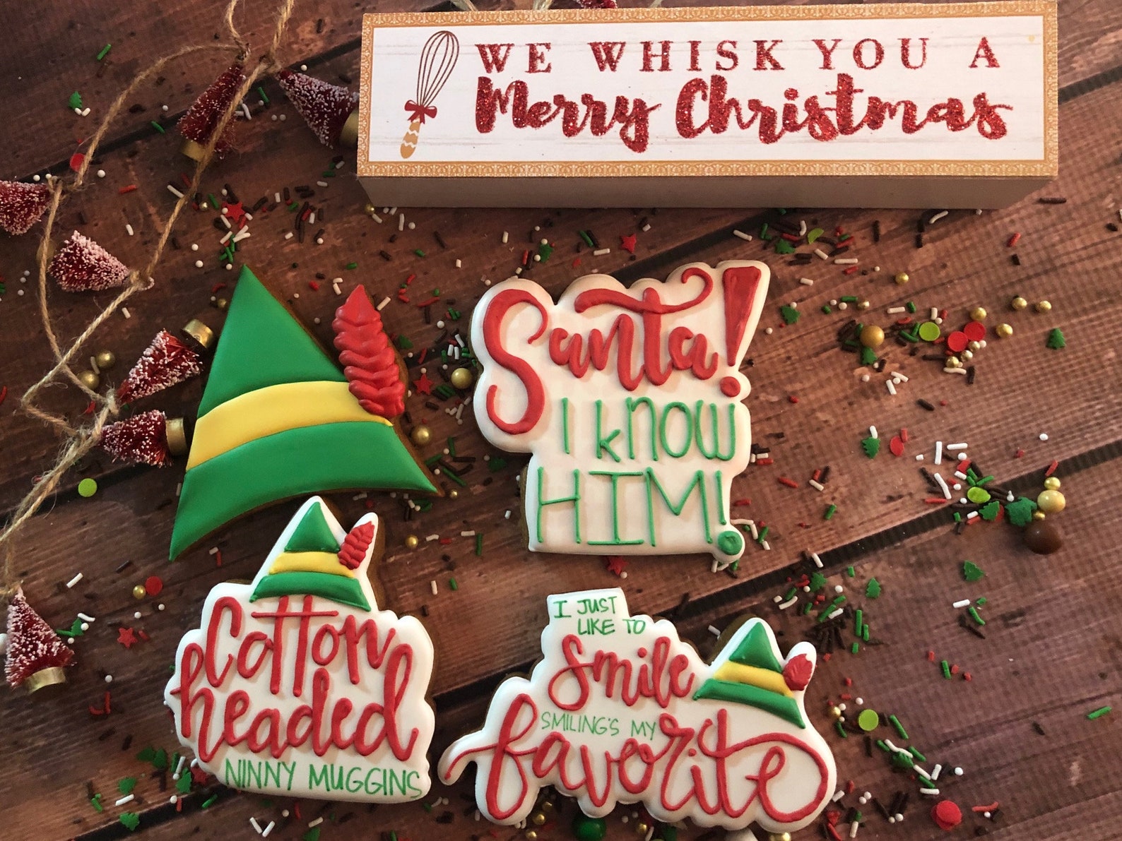 Christmas Elf Themed Cookie Set - Etsy