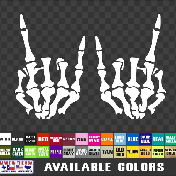 Skeleton Hand Decal - Etsy