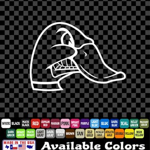 Angry Duck Head Sticker Mascot Hunting Birds Waterfowl Oregon Fun Vinyl ...