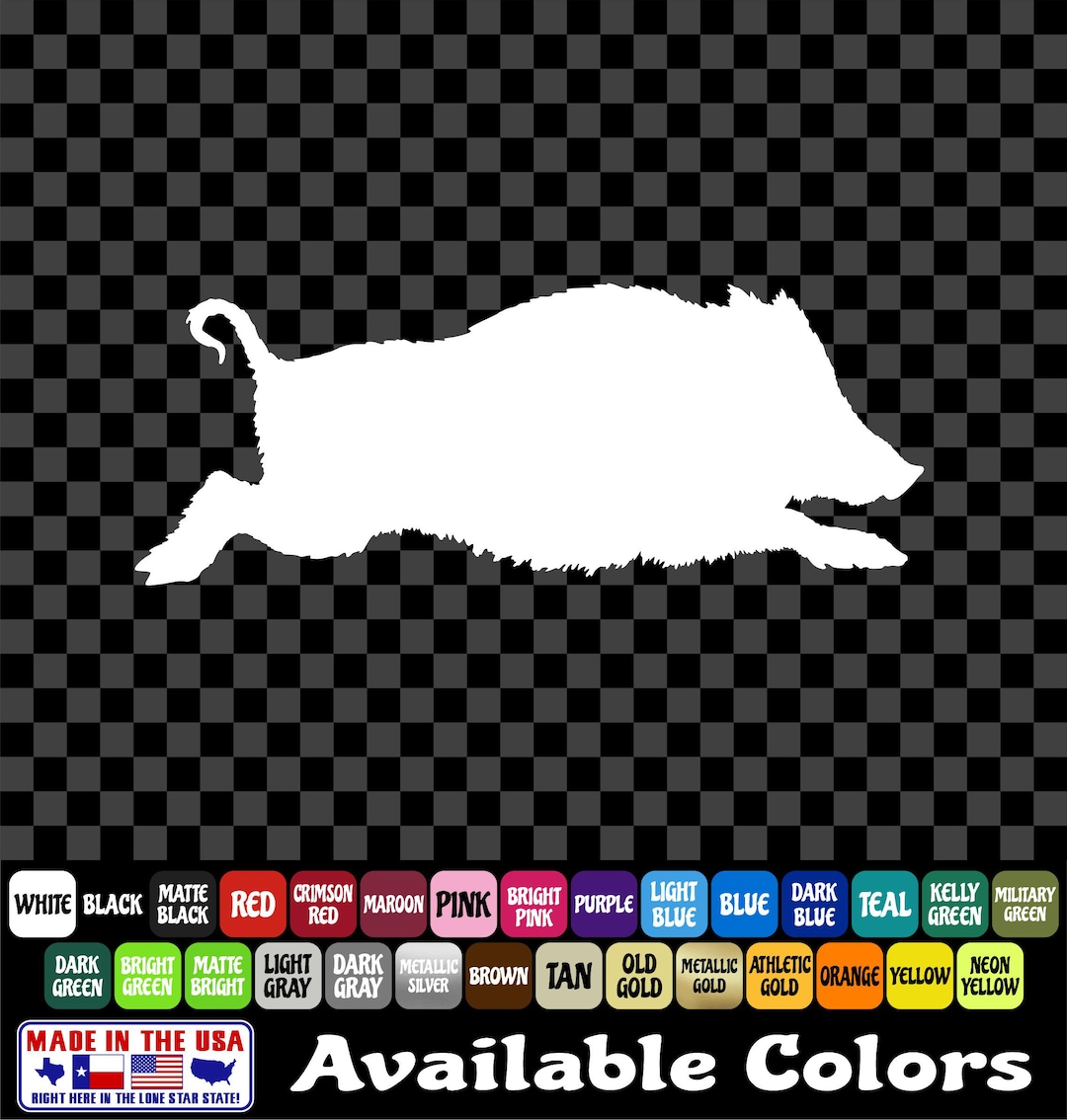 Hog Hunting Sticker Predator Hunt Varmint Hunter Vinyl Decal Truck Car ...