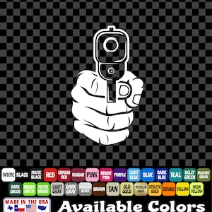 Weapon Pistol Handgun Gun Decal Sticker Car Truck Ammo - Etsy