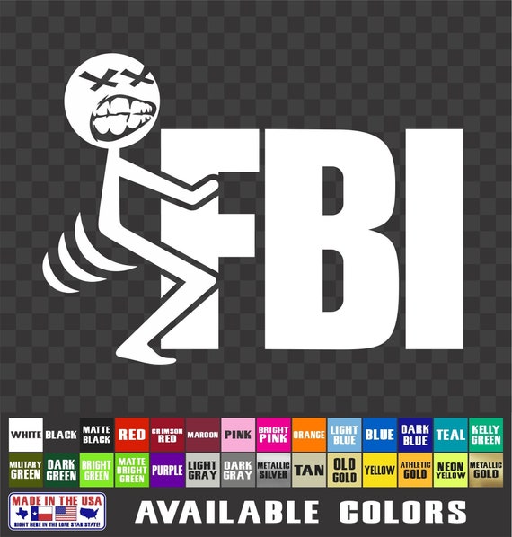 Screw the FBI Sticker Defund Vinyl Car Truck - Etsy