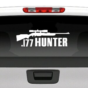 Pellet BB Gun Sticker .177 .22 Air Rifle Ammo Hunter Window Decal ...