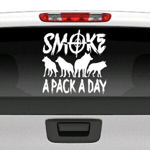 Smoking Yotes Sticker Coyote Decal Predator Varmint Yote Pack Hunter ...