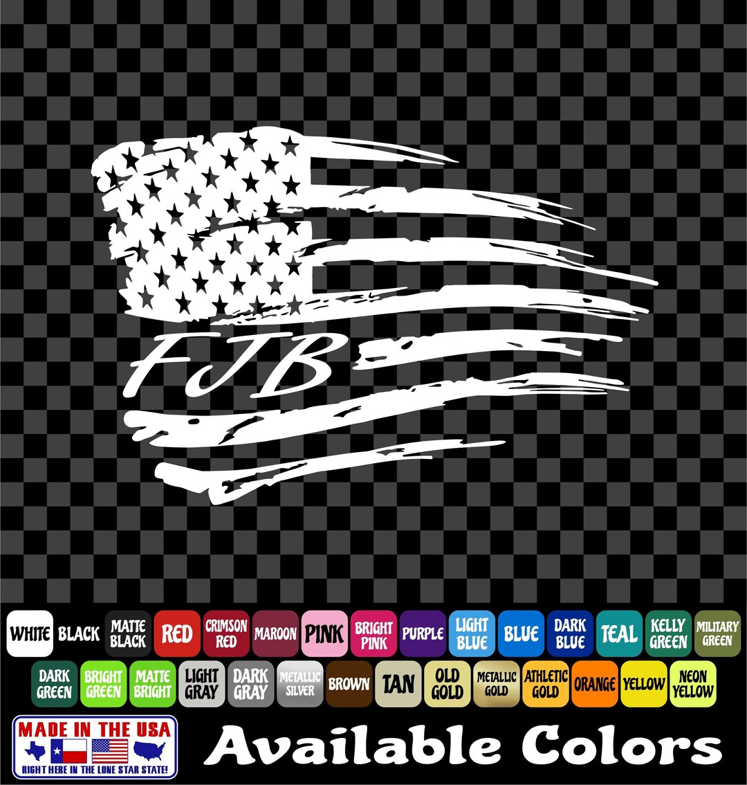 FJB Flag Vinyl Decal Trump 2024 F Biden Sticker Car Truck USA Patriotic ...