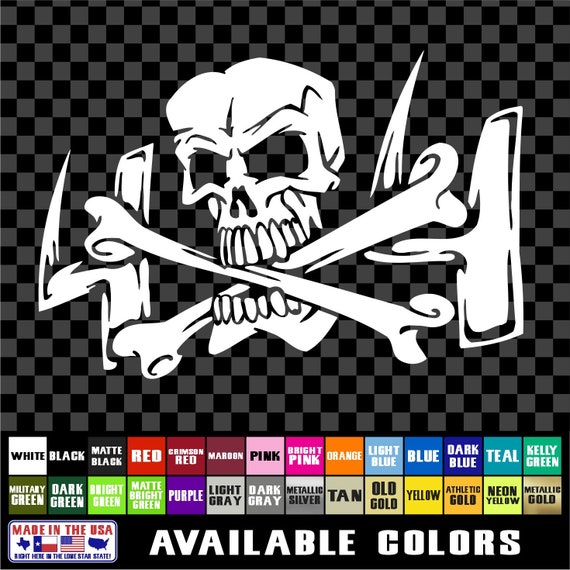 Atv Skull Stickers