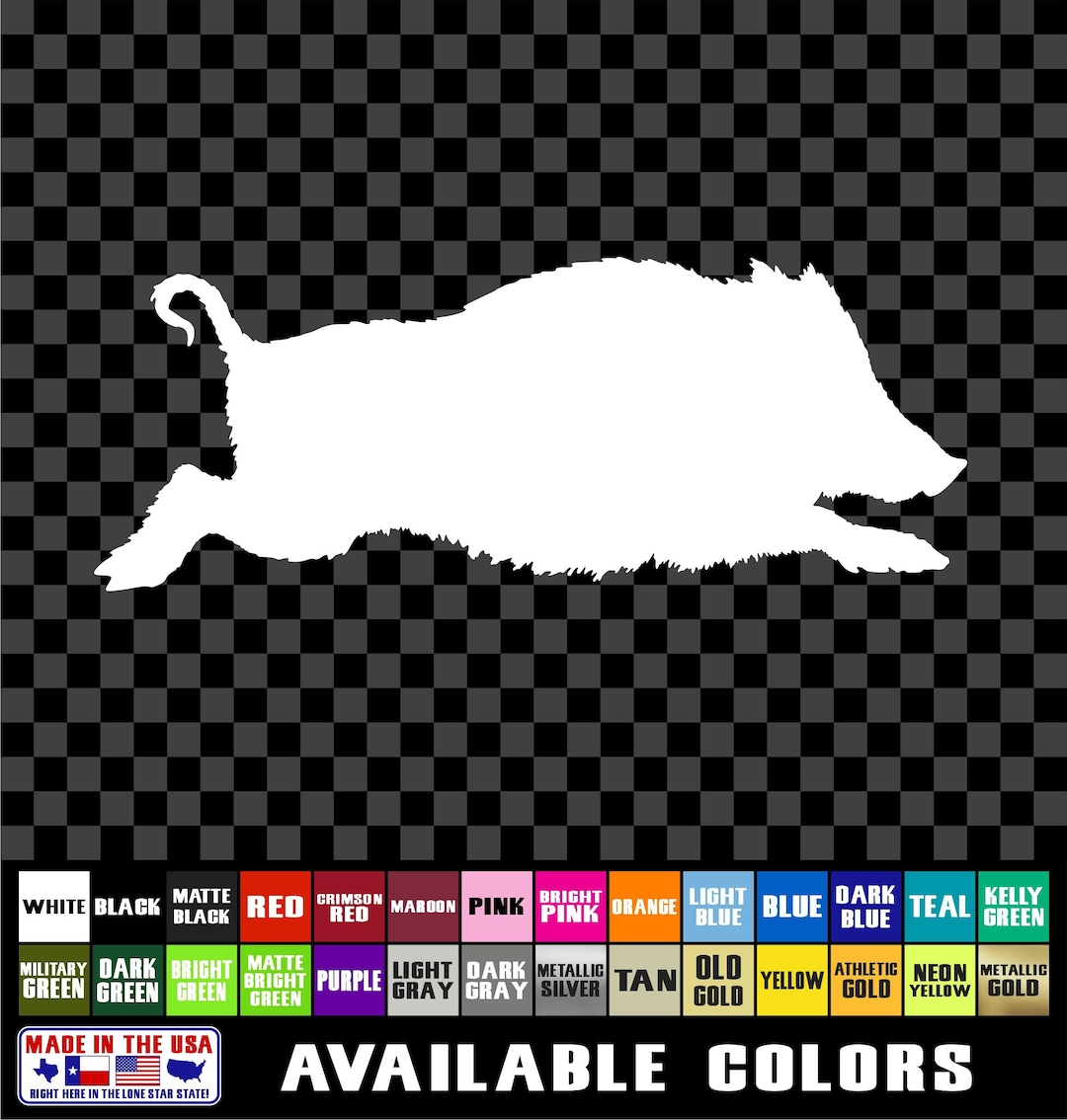 Hog Hunting Sticker Predator Hunt Varmint Hunter Vinyl Decal Truck Car ...