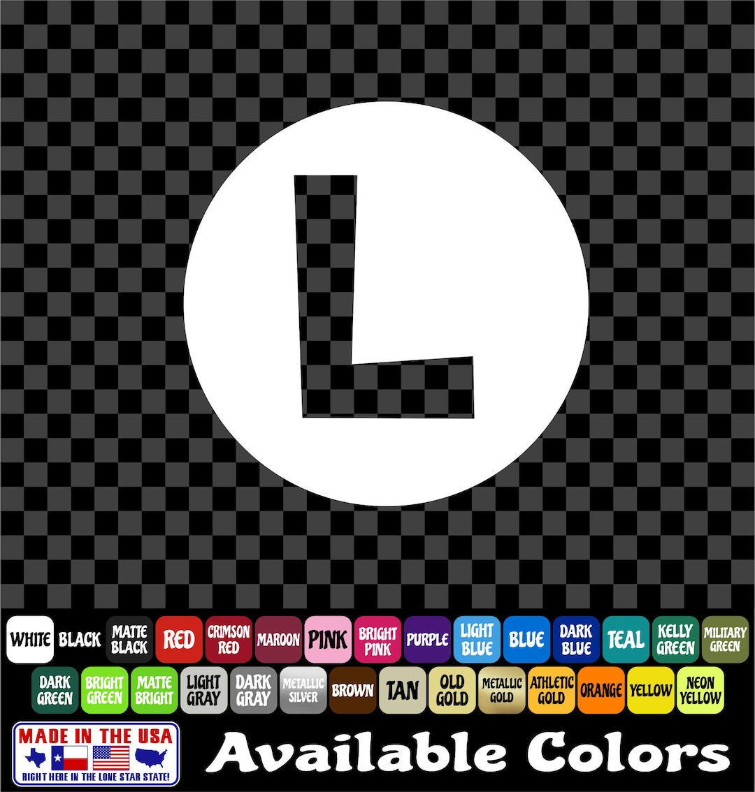 Luigi Decal Sticker Car Truck Vinyl - Etsy