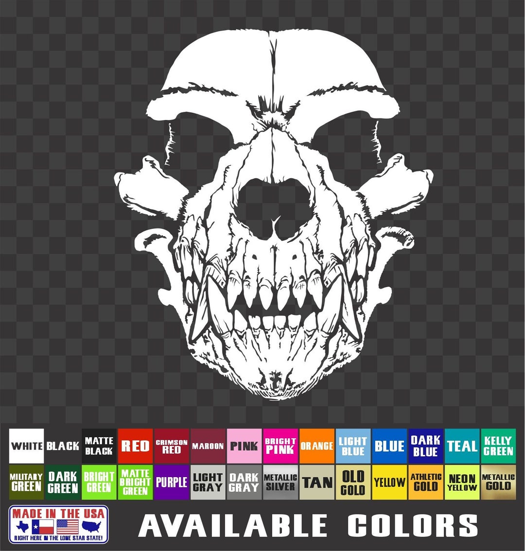 Coyote SKULL Sticker Predator Hunter Decal Varmint Hunting K-9 - Etsy