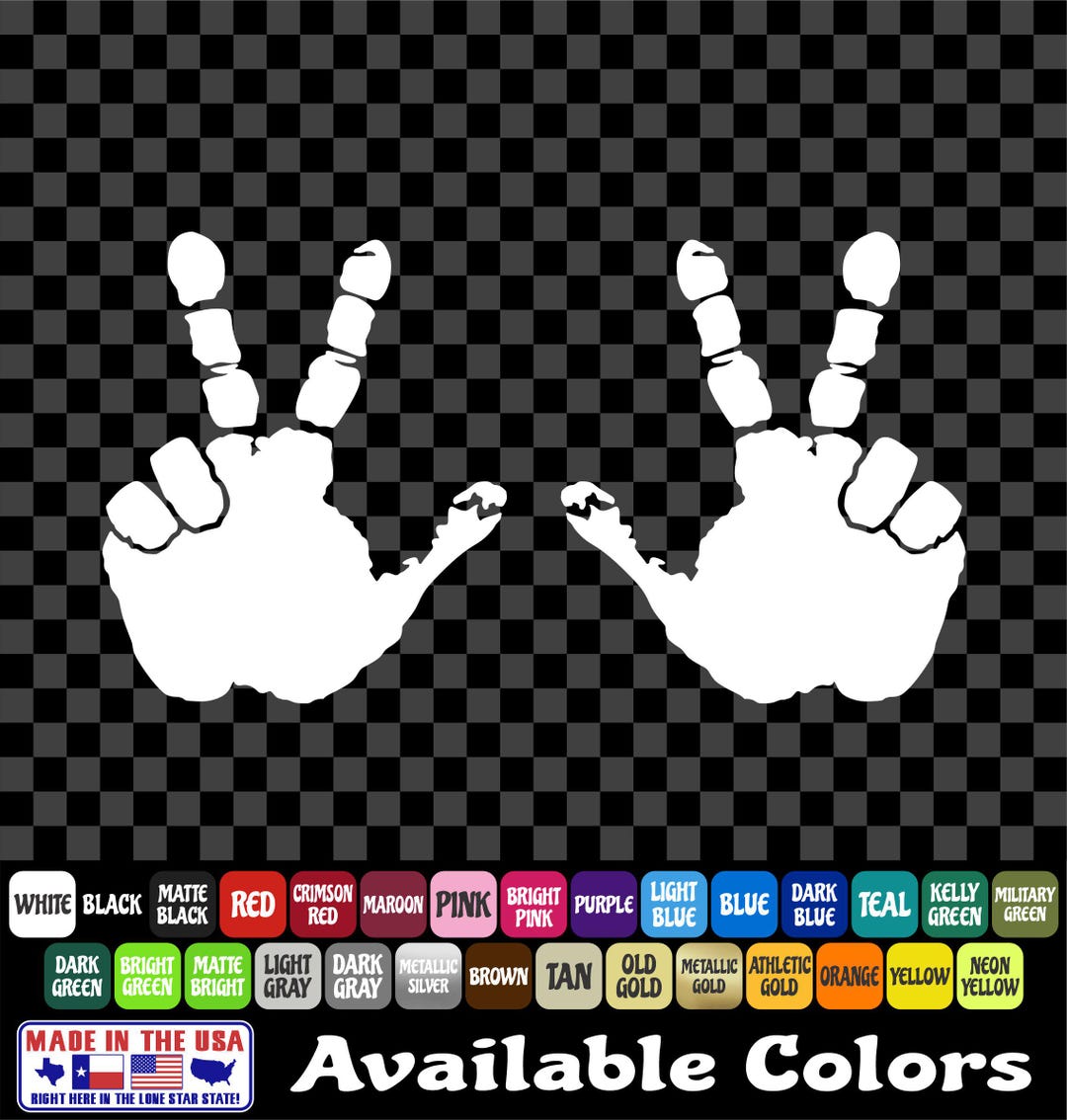 Jeep Wave Peace Sticker Vinyl Decal - Etsy